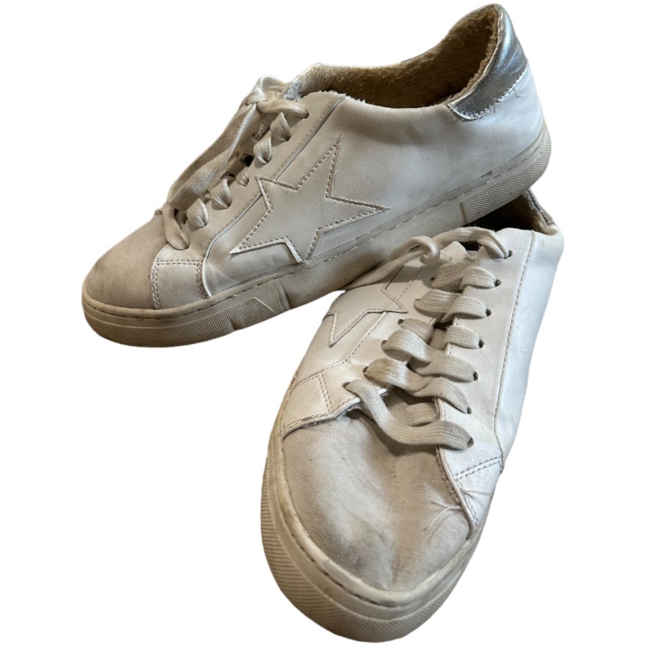 Y2K WHITE LACE-UP STAR SNEAKERS SICK SKATING... - Depop