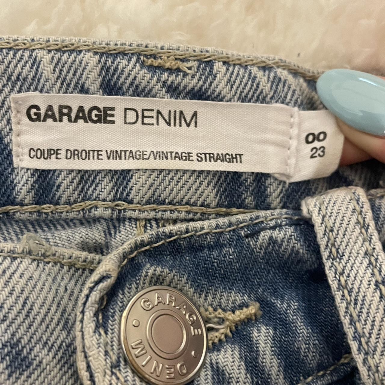 Garage high waisted ripped wide leg jeans Literally... - Depop