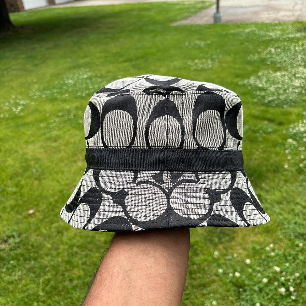 Brand new only worn once coach bucket hat - Depop