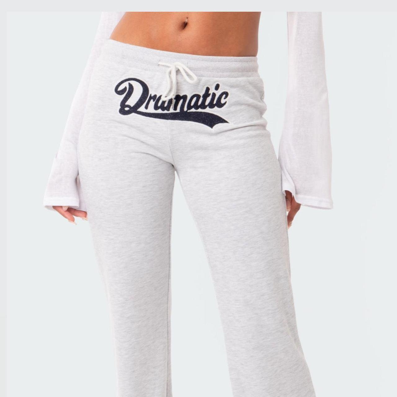 Brand new Edikted “dramatic” grey low rise sweats... | Depop
