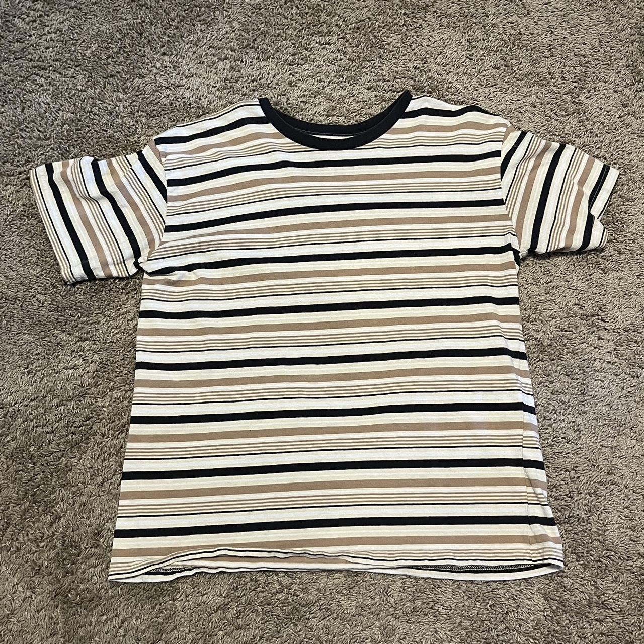 RSQ striped shirt no flaws size XXL (can fit as... - Depop