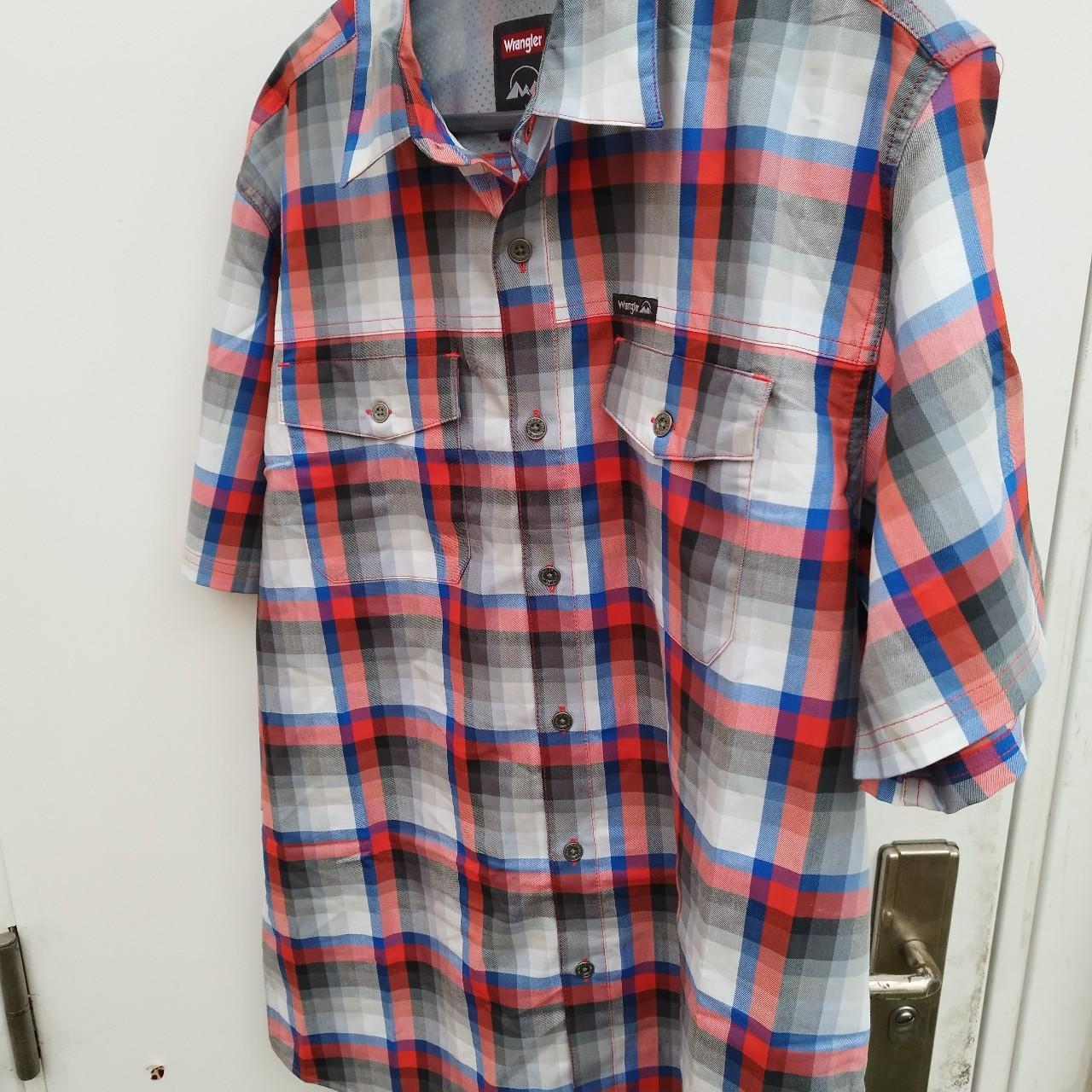 Mens wrangler Checkered shirt large regular fit... - Depop