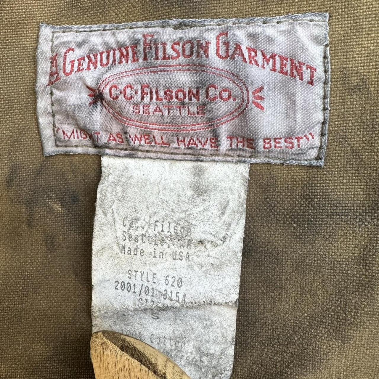 Classic Filson Tin Cloth Jacket Style 620 Circa... | Depop
