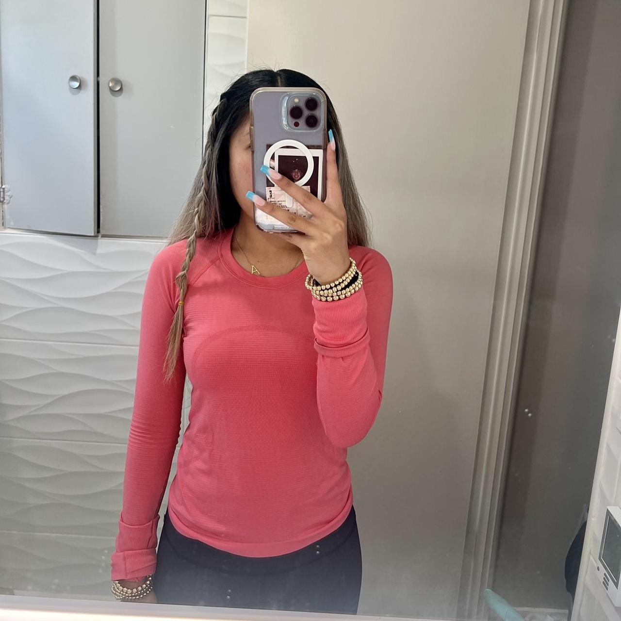 pink swiftly tech size 4 - Depop