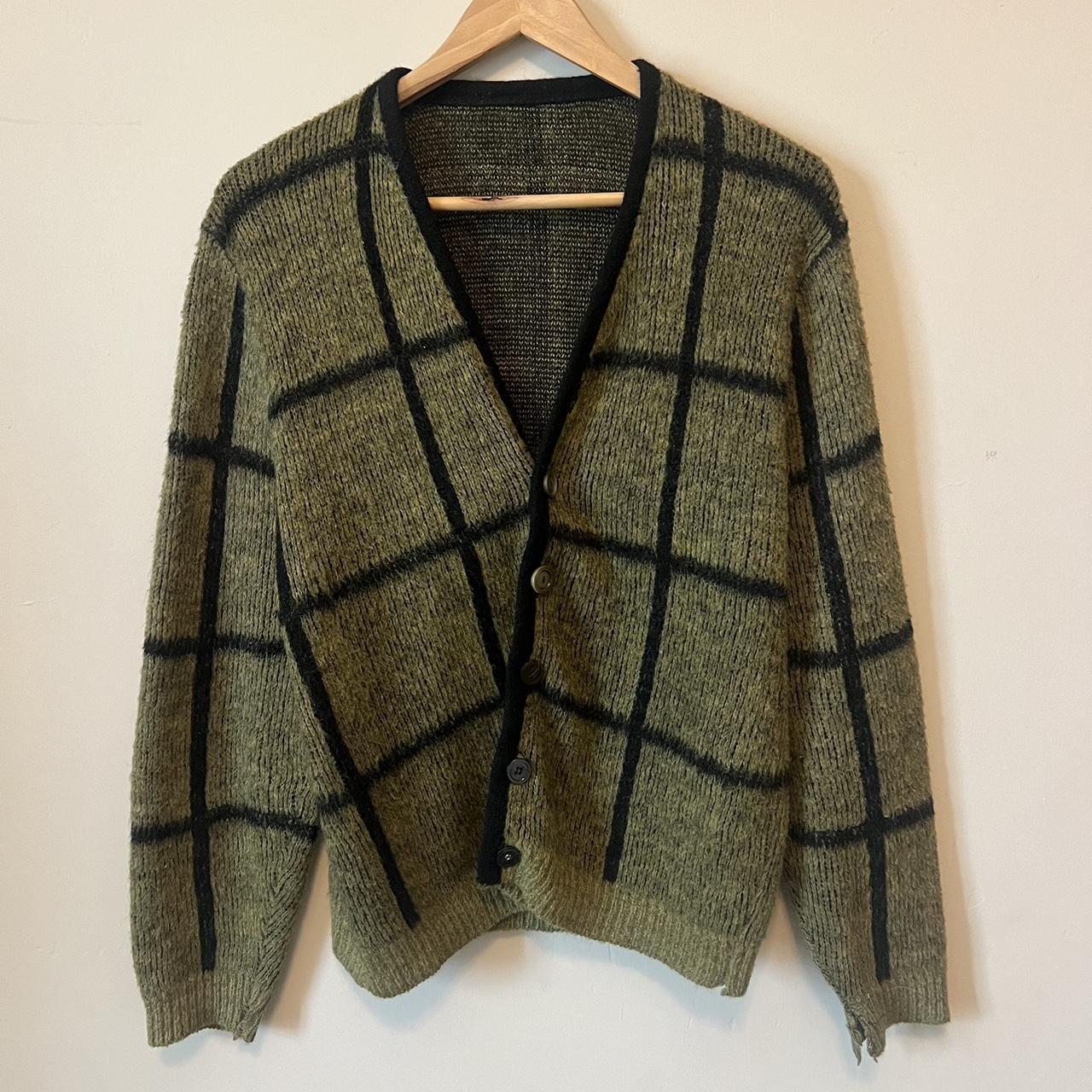 VINTAGE MOHAIR CARDIGAN size m/L - Depop