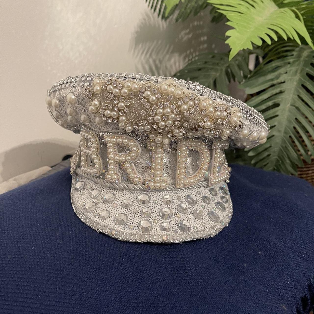 Bride Hat. Worn once. Slightly slanted on the right... - Depop
