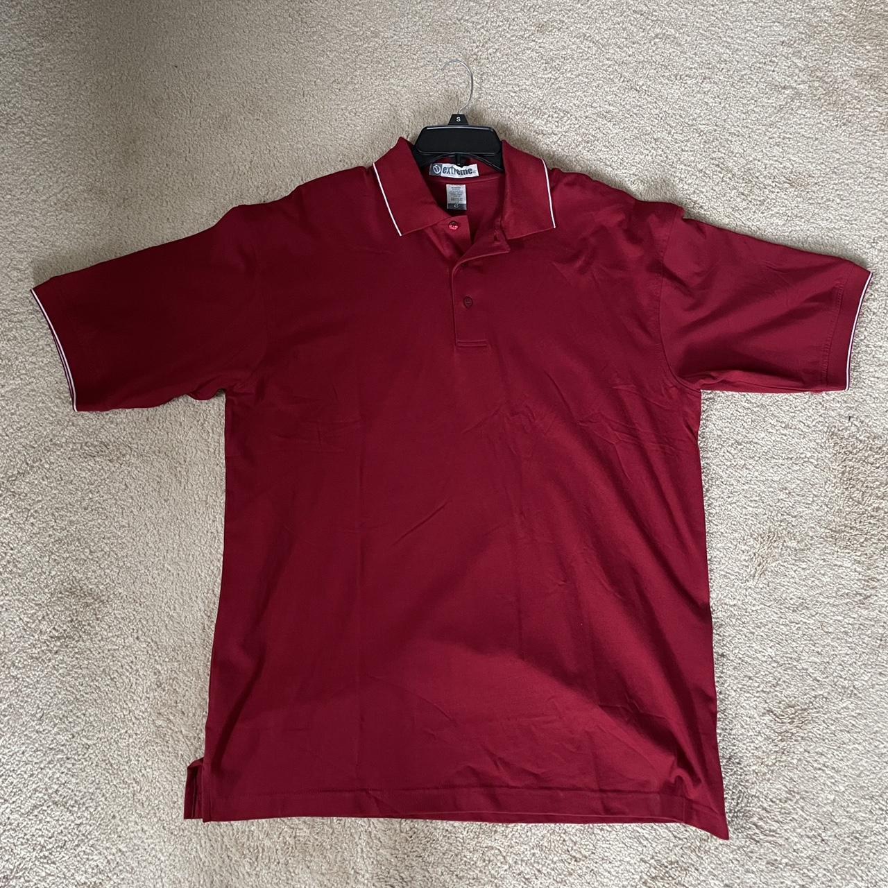 Red golf polo #polo #golf #sports #soccer #preppy - Depop