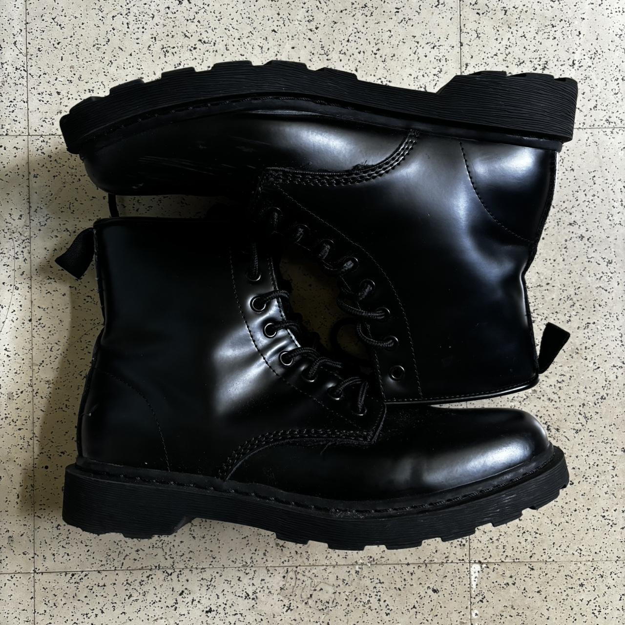 Inc boots Classic combat boot with square toe and... - Depop