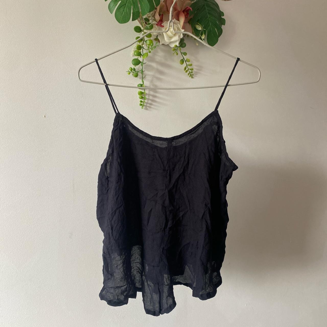 Free People intimately floaty linen like crop... - Depop