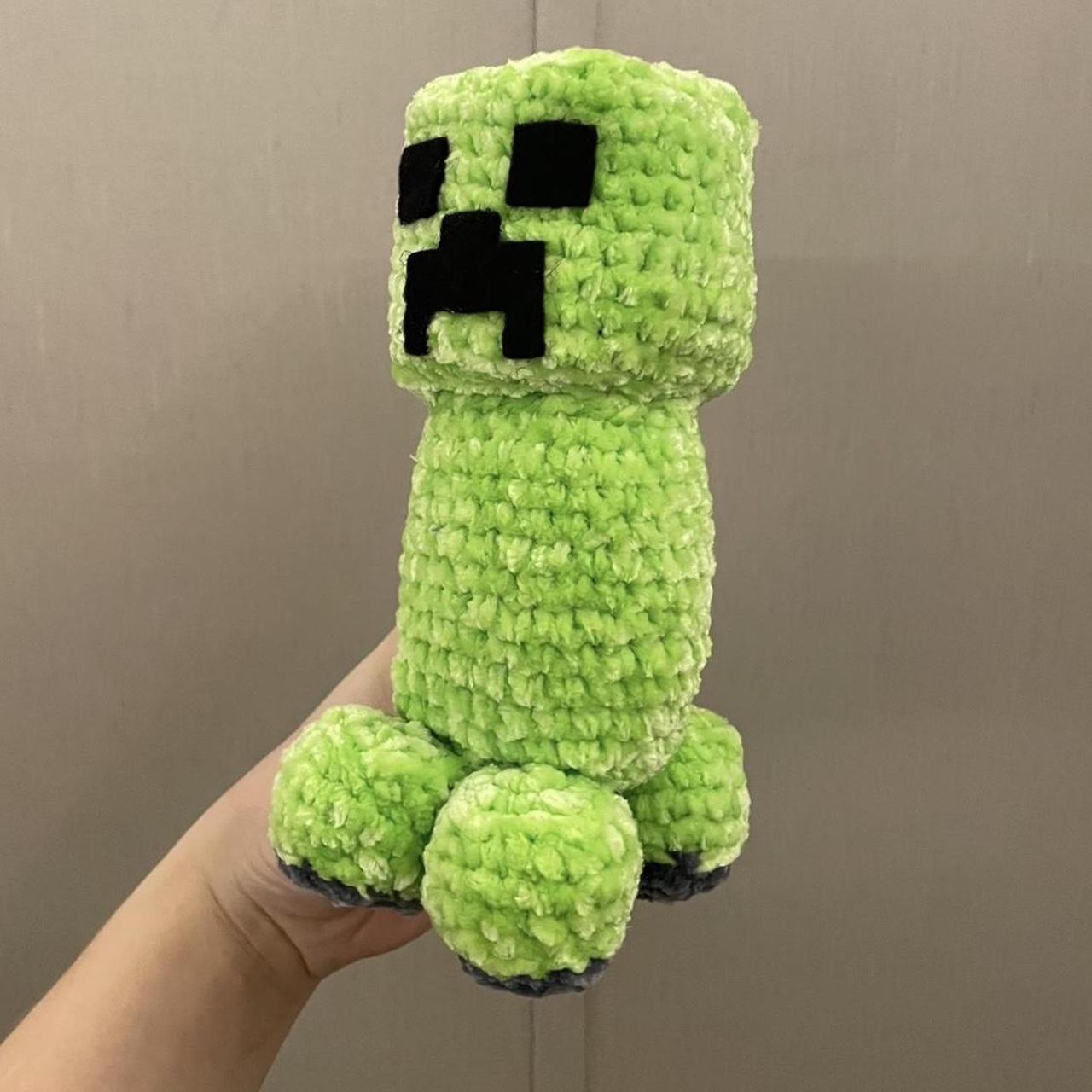 Crochet Minecraft creeper plushie 💚 Made by me!... | Depop