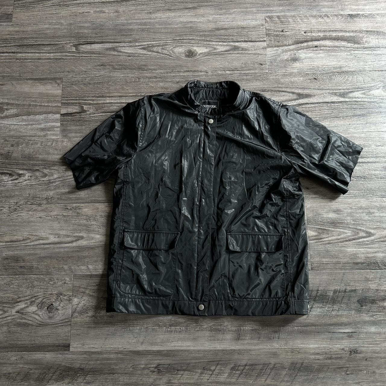 outbrook shirt jacket raincoat material work a... - Depop