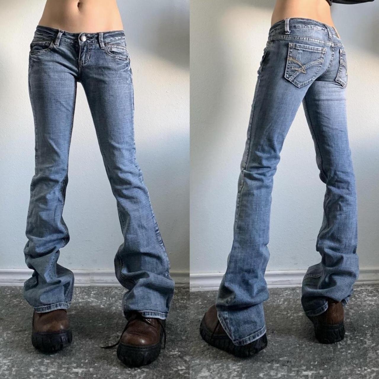 repop: Early 2000s bootcut jeans size: 1 no sign... - Depop