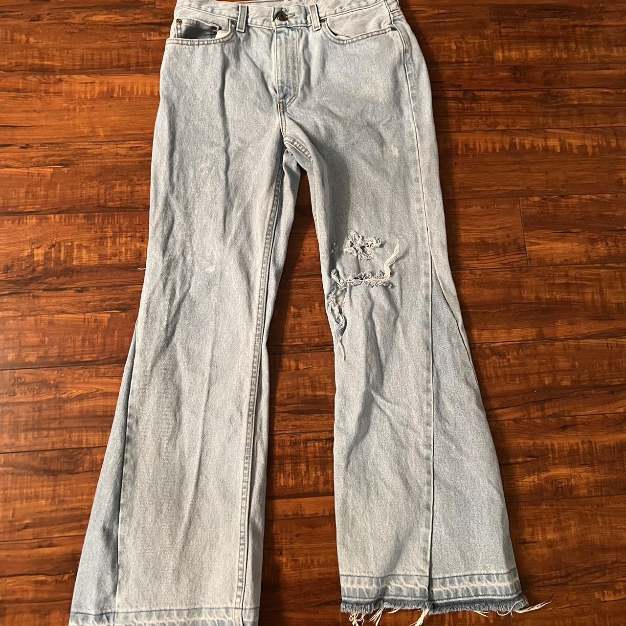 BELLBOTTOM JEANS FLARED JEANS SICK FIT SICK... - Depop