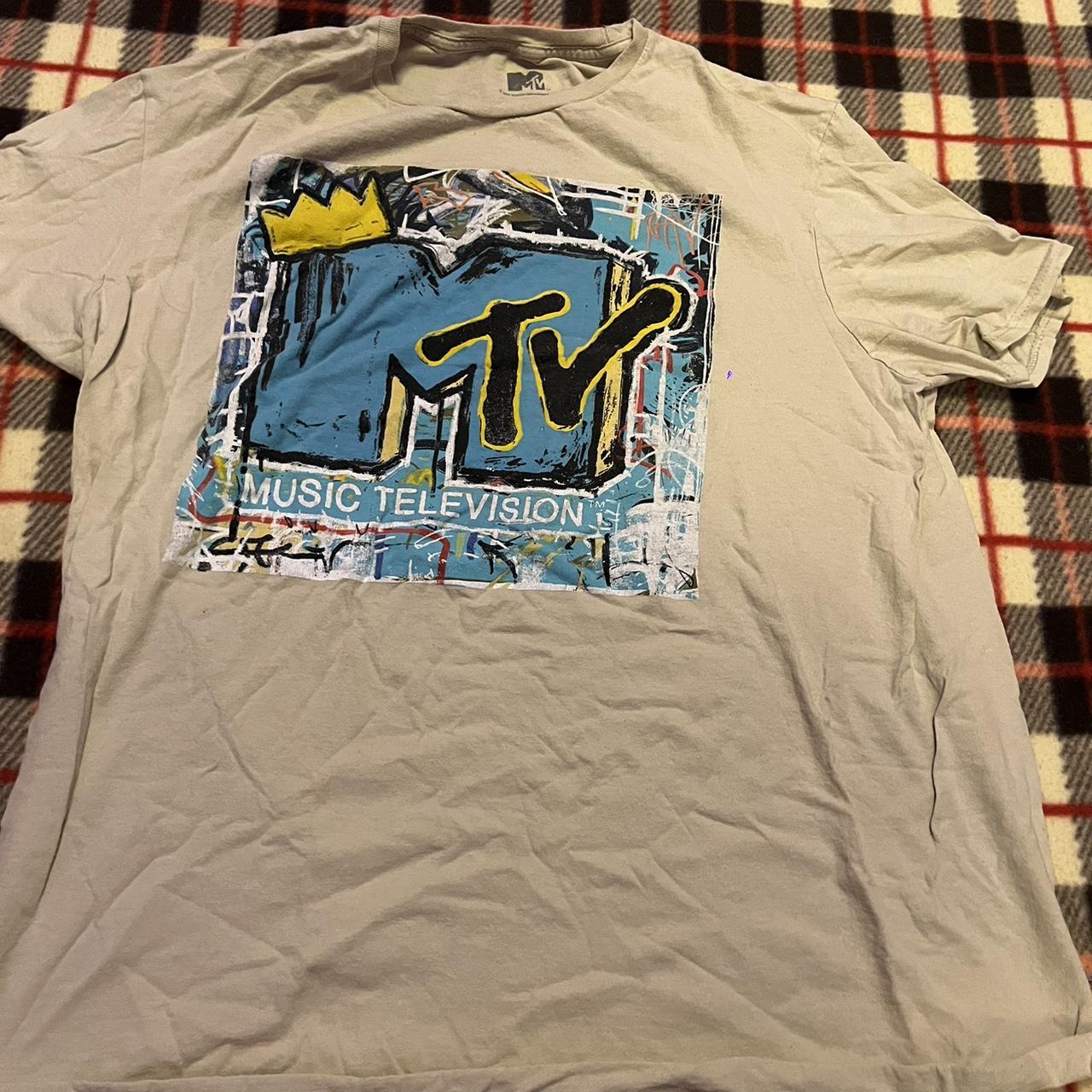 Tan MTV Musc Television tee 100% cotton Good... | Depop