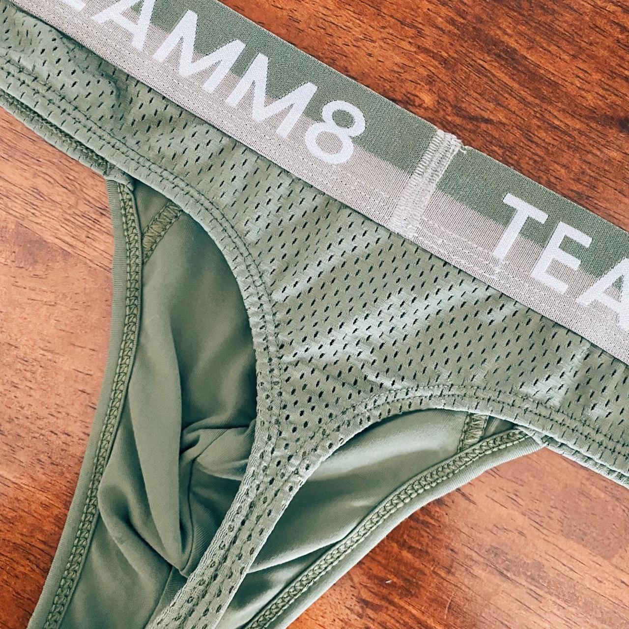 Teamm8 size Small thongs. Great quality. Gently used... - Depop