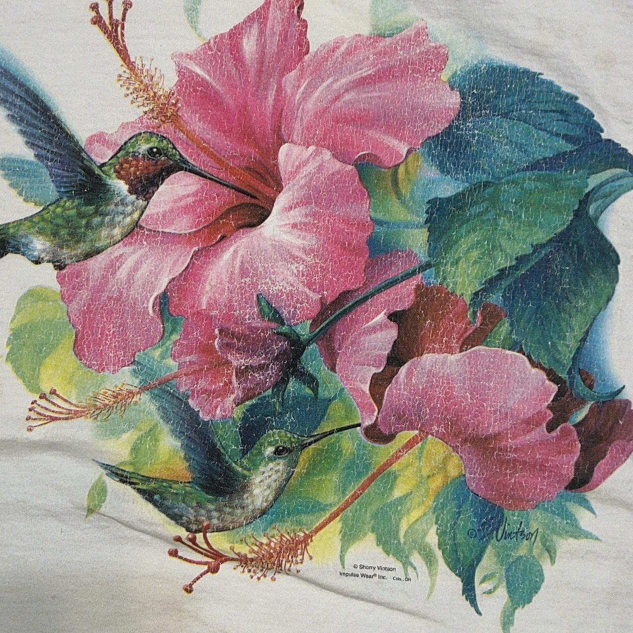 vintage 80s single stitch belly pocket t shirt /... - Depop