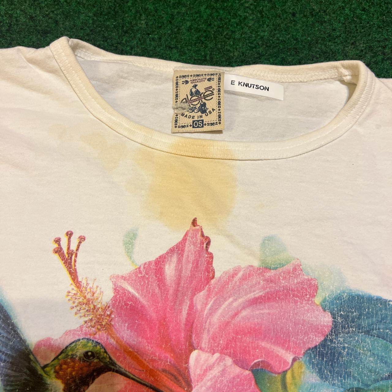 vintage 80s single stitch belly pocket t shirt /... - Depop