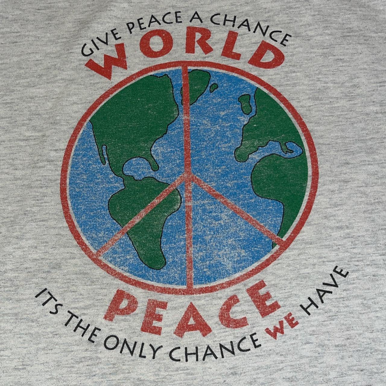 Vintage 90s 1994 World Peace activist globalist... - Depop