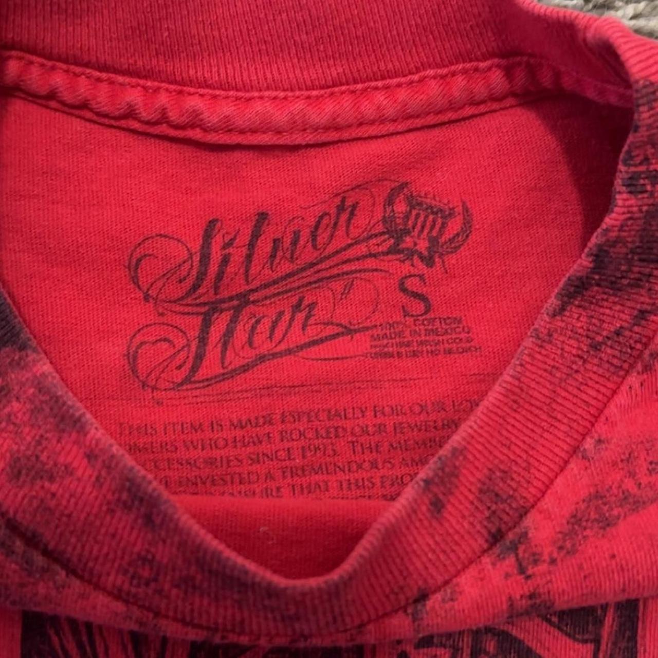 Red affliction style shirt Mens S - Depop