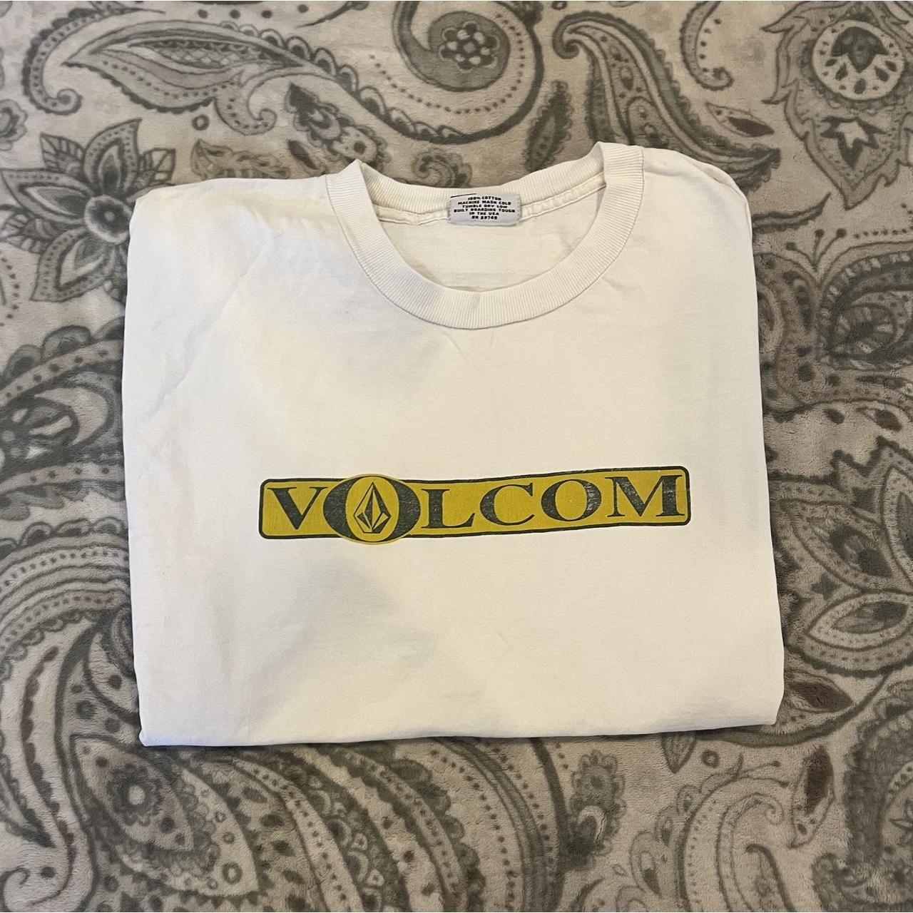 Vintage Single Stitch Y2K Spellout volcom scatter... - Depop