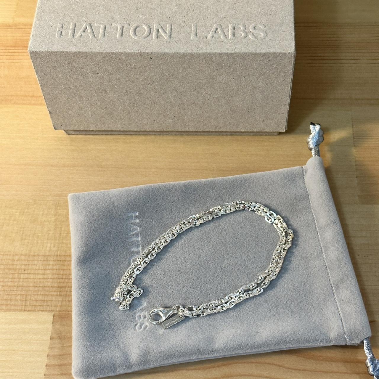 Hatton Labs Silver Mini Anchor Chain Necklace Brand... - Depop