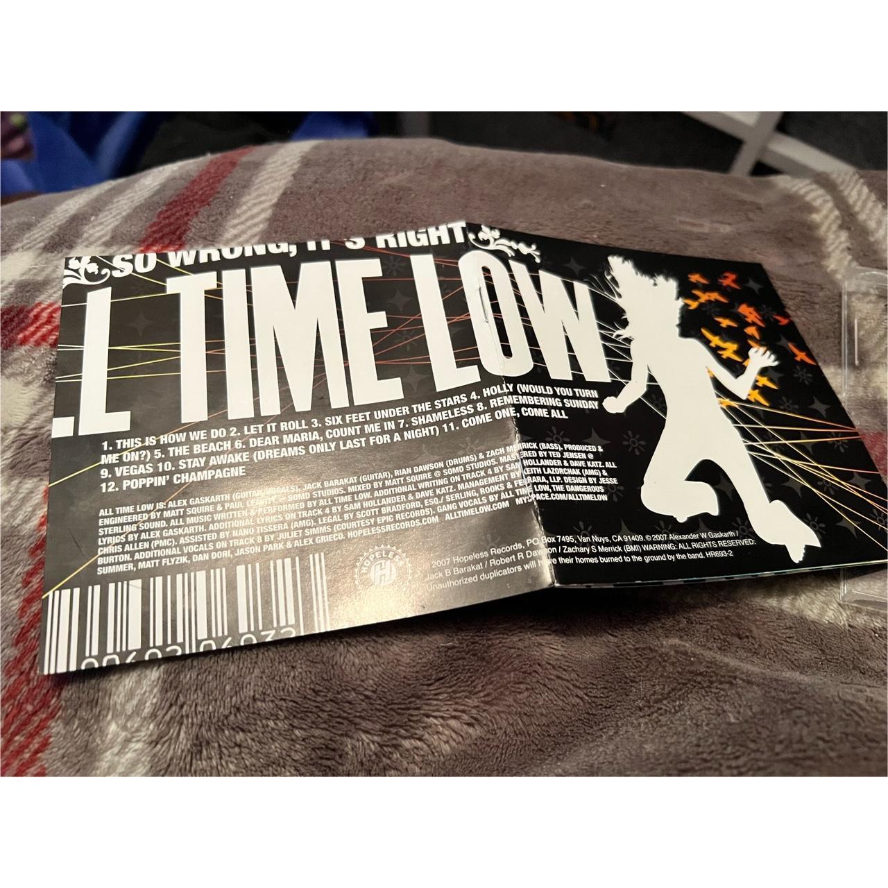 All Time Low So Wrong, It’s Right CD - Depop All Time Low So Wrong, It’s Right CD - Depop