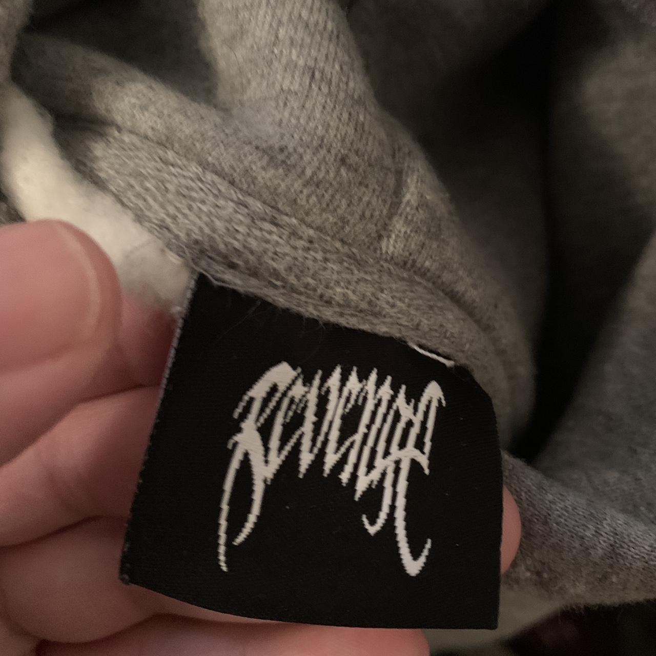 Revenge Grey Lightning Drip Hoodie from 2018. Rare... - Depop