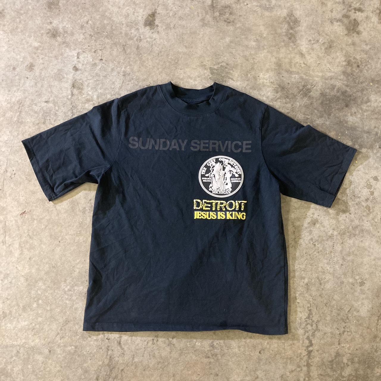 Kanye west Sunday service shirt Textured graphic - Depop