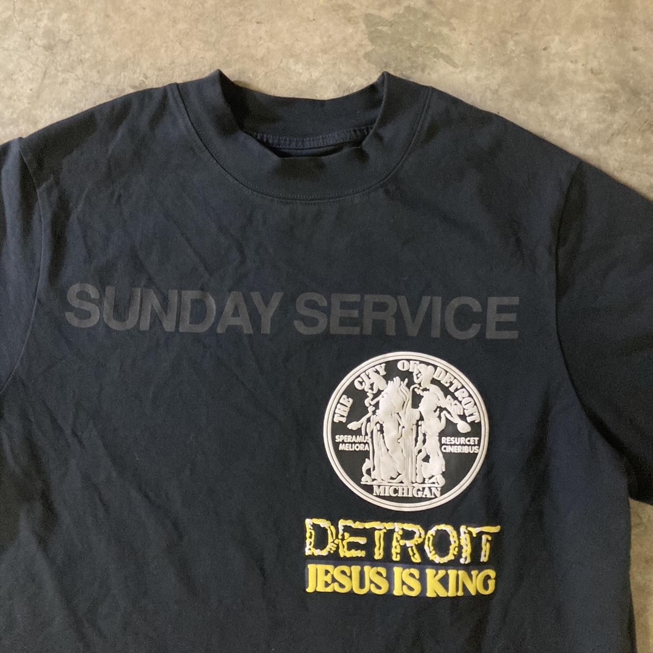 Kanye west Sunday service shirt Textured graphic - Depop