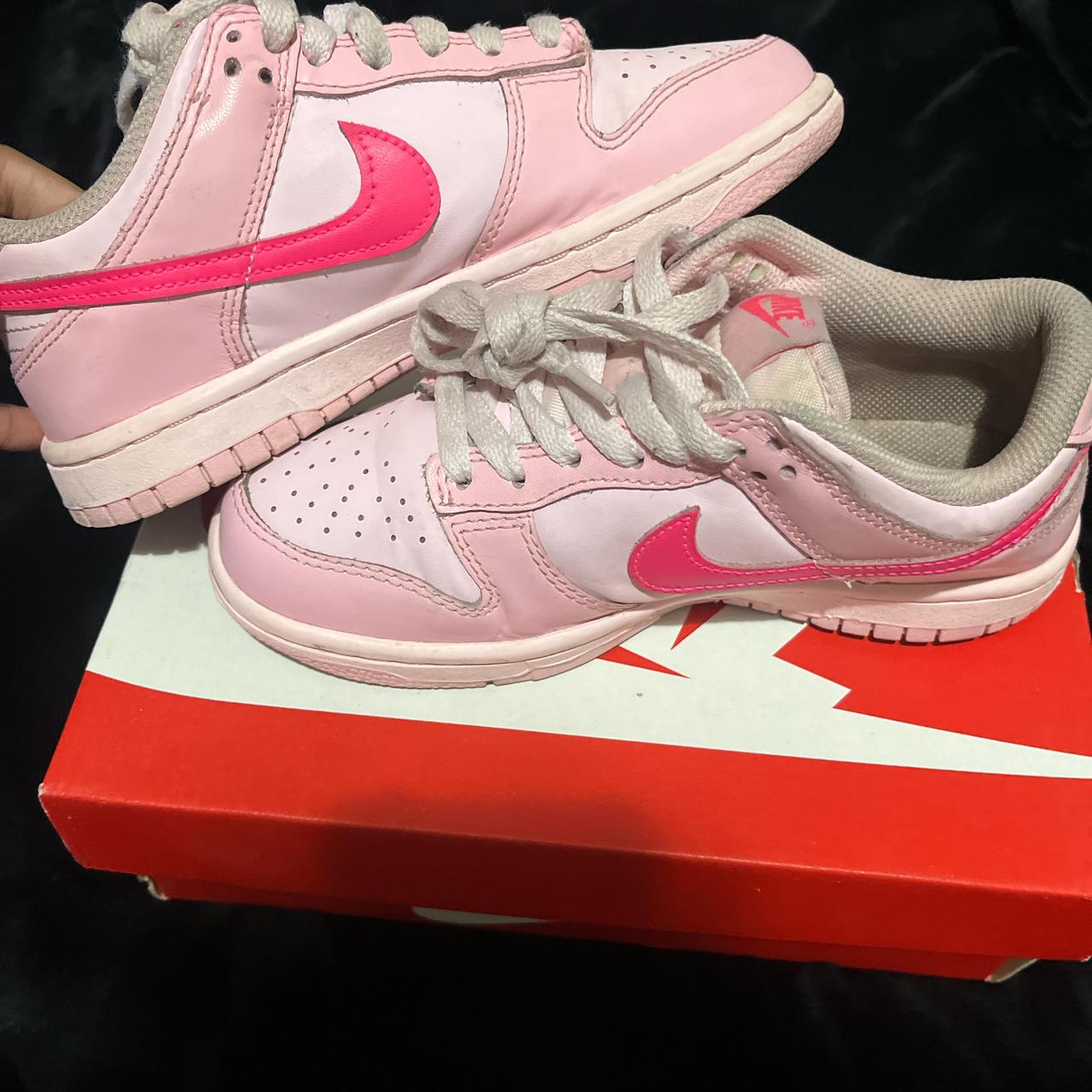 pink, nike dunks good shipping 💕 | Depop
