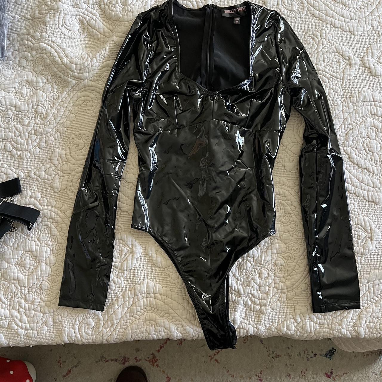 Dolls Kill TOTAL DOMINANCE PVC BODYSUIT TRICKZ N'... - Depop