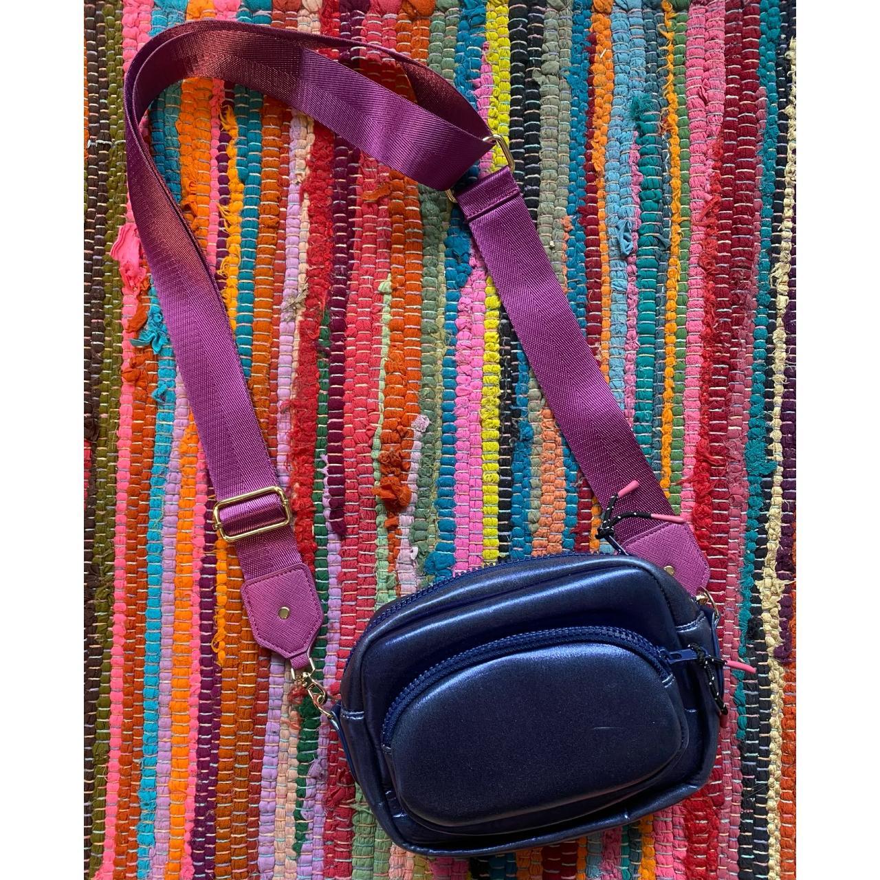 GORMAN Purple/magenta neoprene crossbody... - Depop