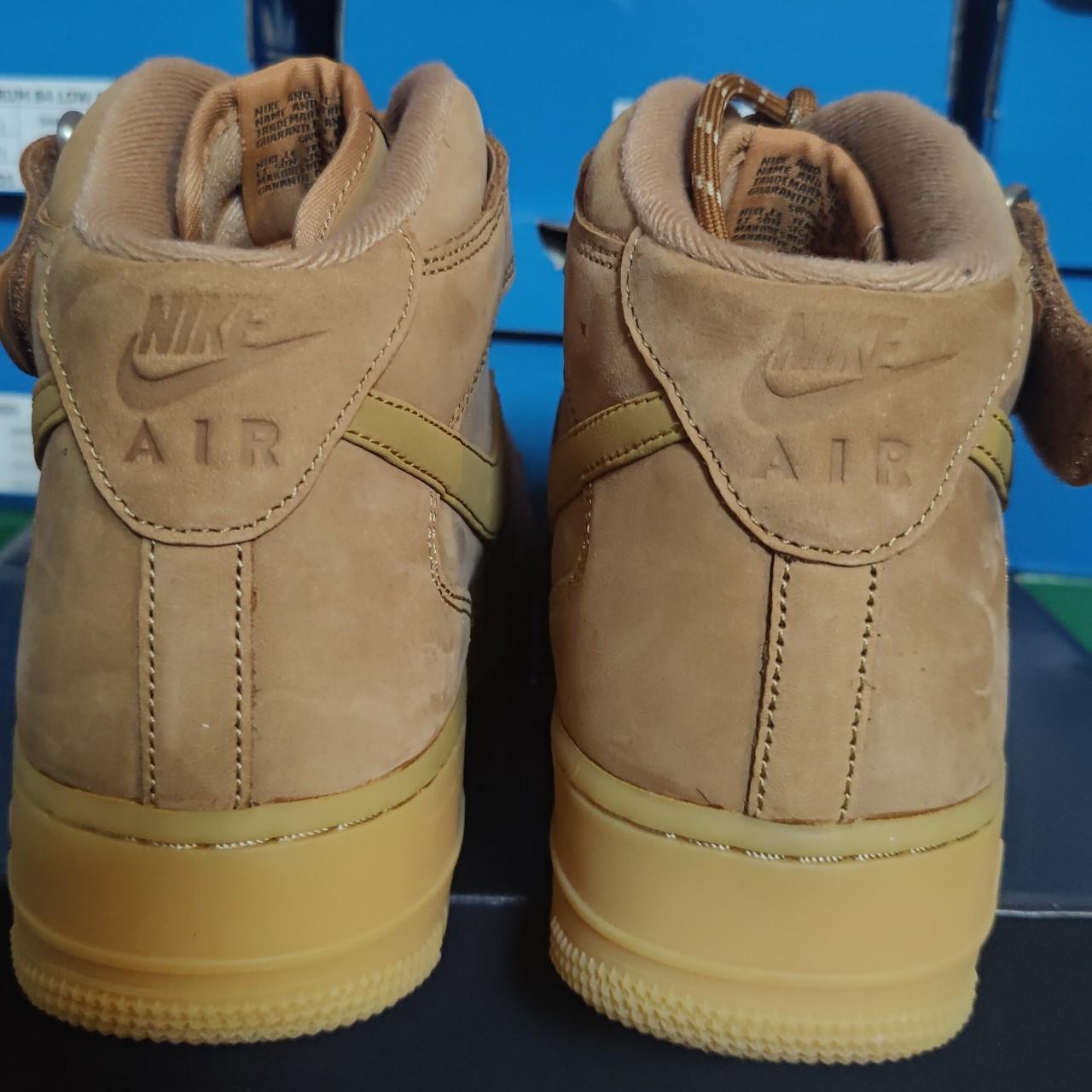 Nike Air Force 1 Mid '07 WB " Wheat" Flax/Wheat-Gum... - Depop
