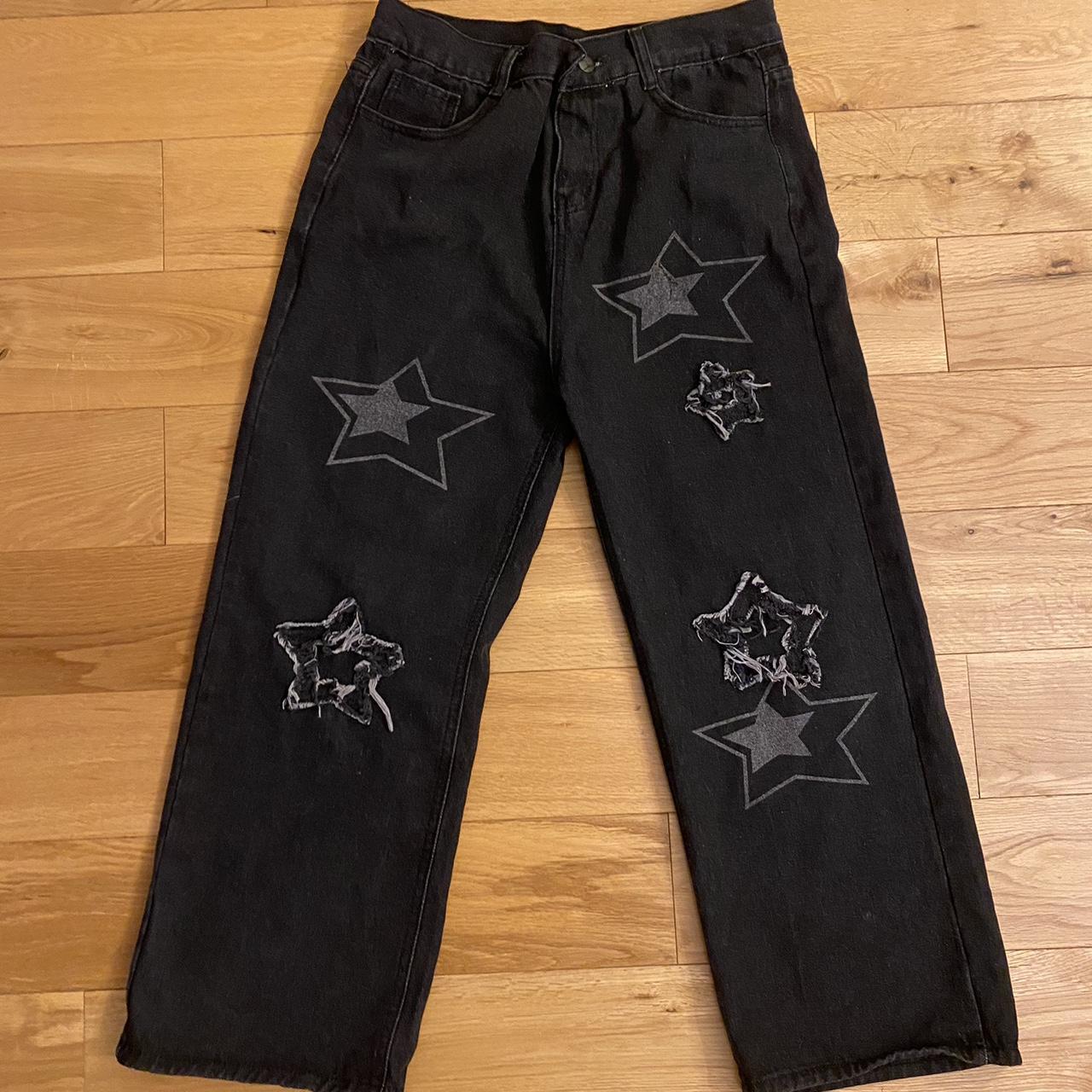 Black star retro vintage pants I am uk size 34 and... - Depop