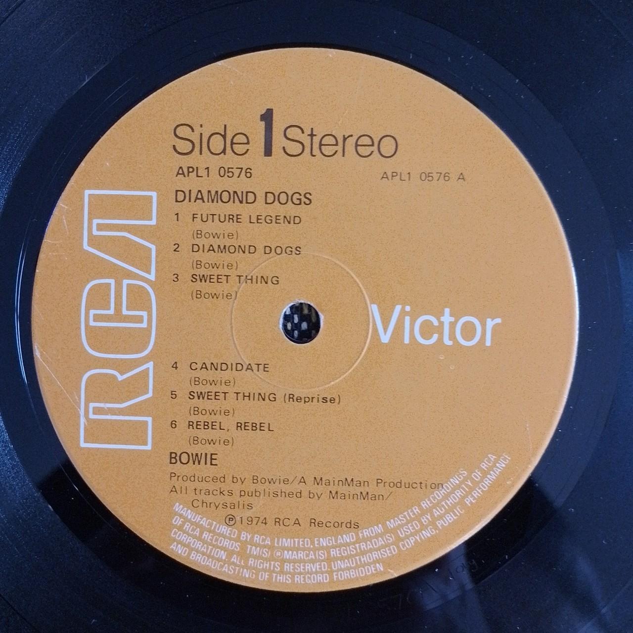 David Bowie Diamond Dogs LP RCA 1974 First... - Depop