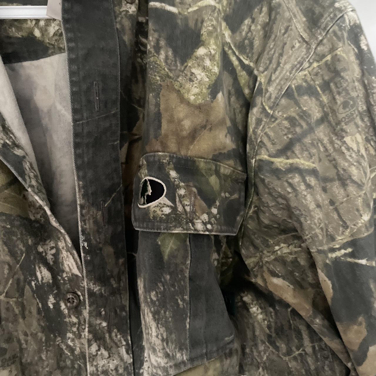 Real tree camo jacket mossy oak Size M/L - Depop