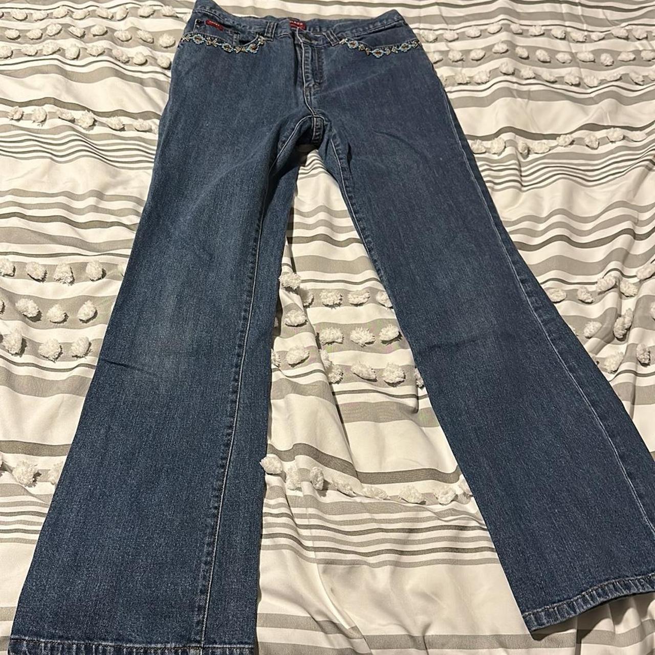 Slightly used chaps high rise/mid rise boot cut... - Depop
