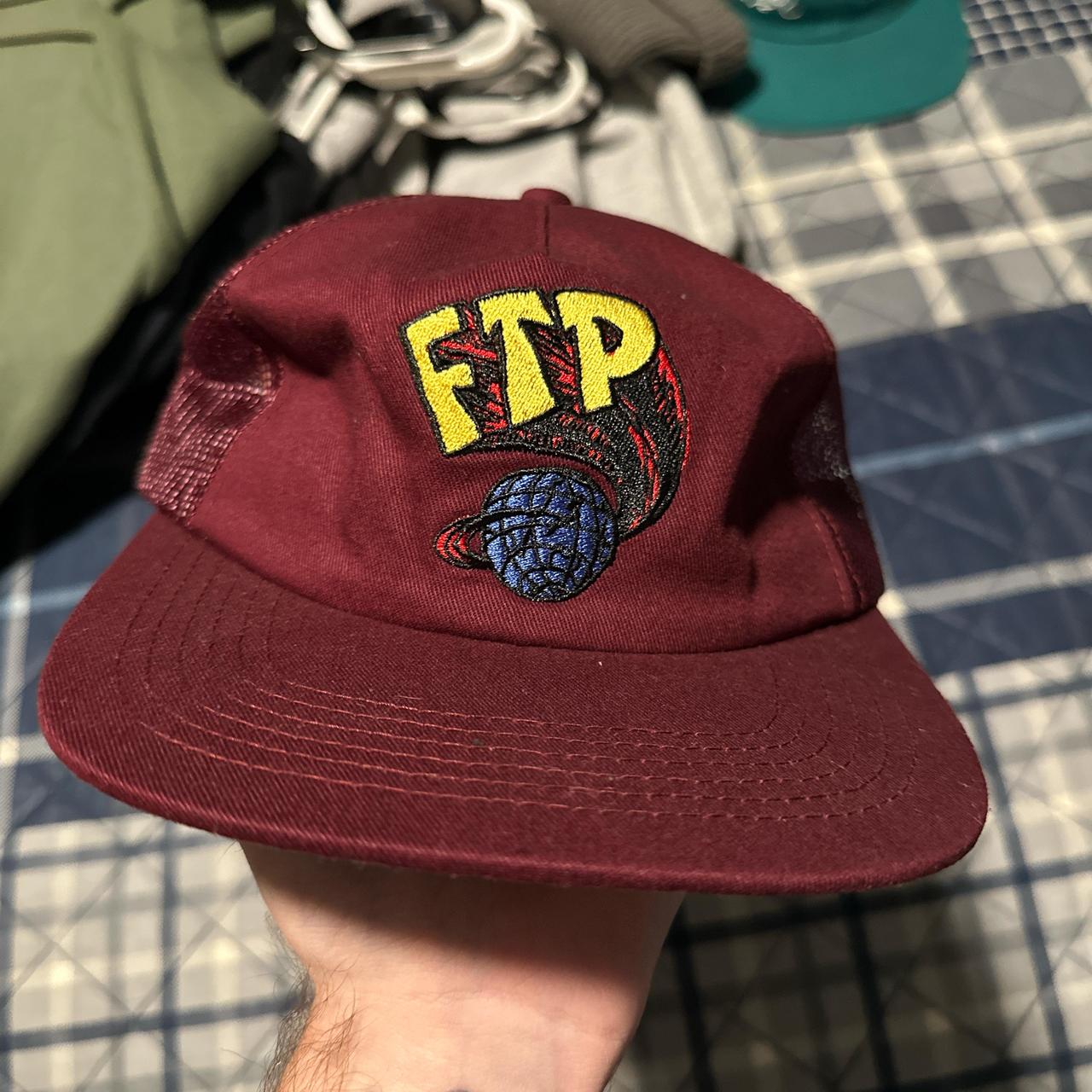 Burgundy/Maroon FTP 10 year anniversary snap back... - Depop
