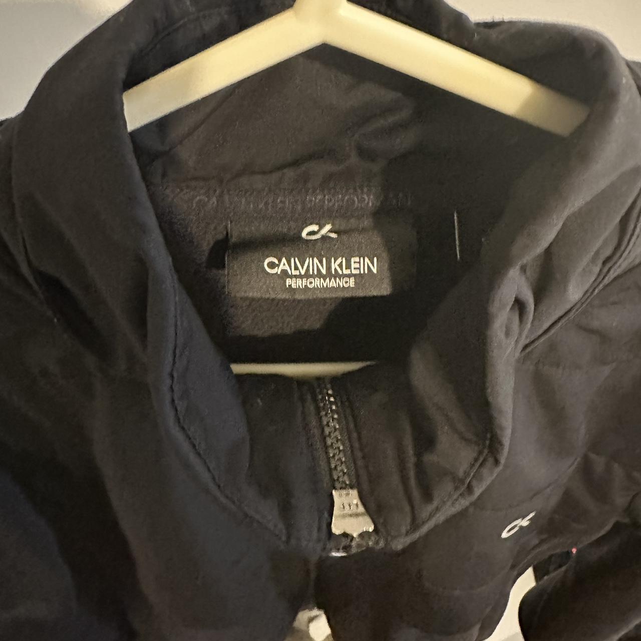 Calvin Klein Jacket in black Size M Used but in good... - Depop