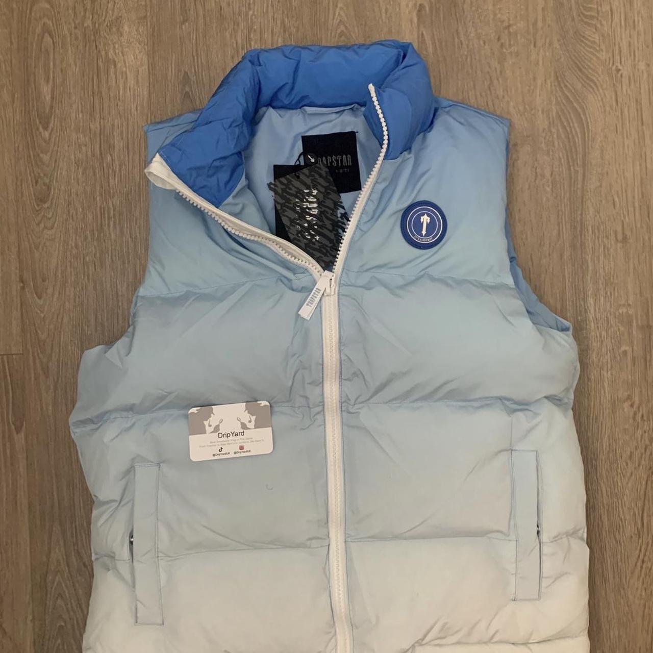 Trapstar Irongate T Badge Gilet - Ice Blue Size Medium - Depop
