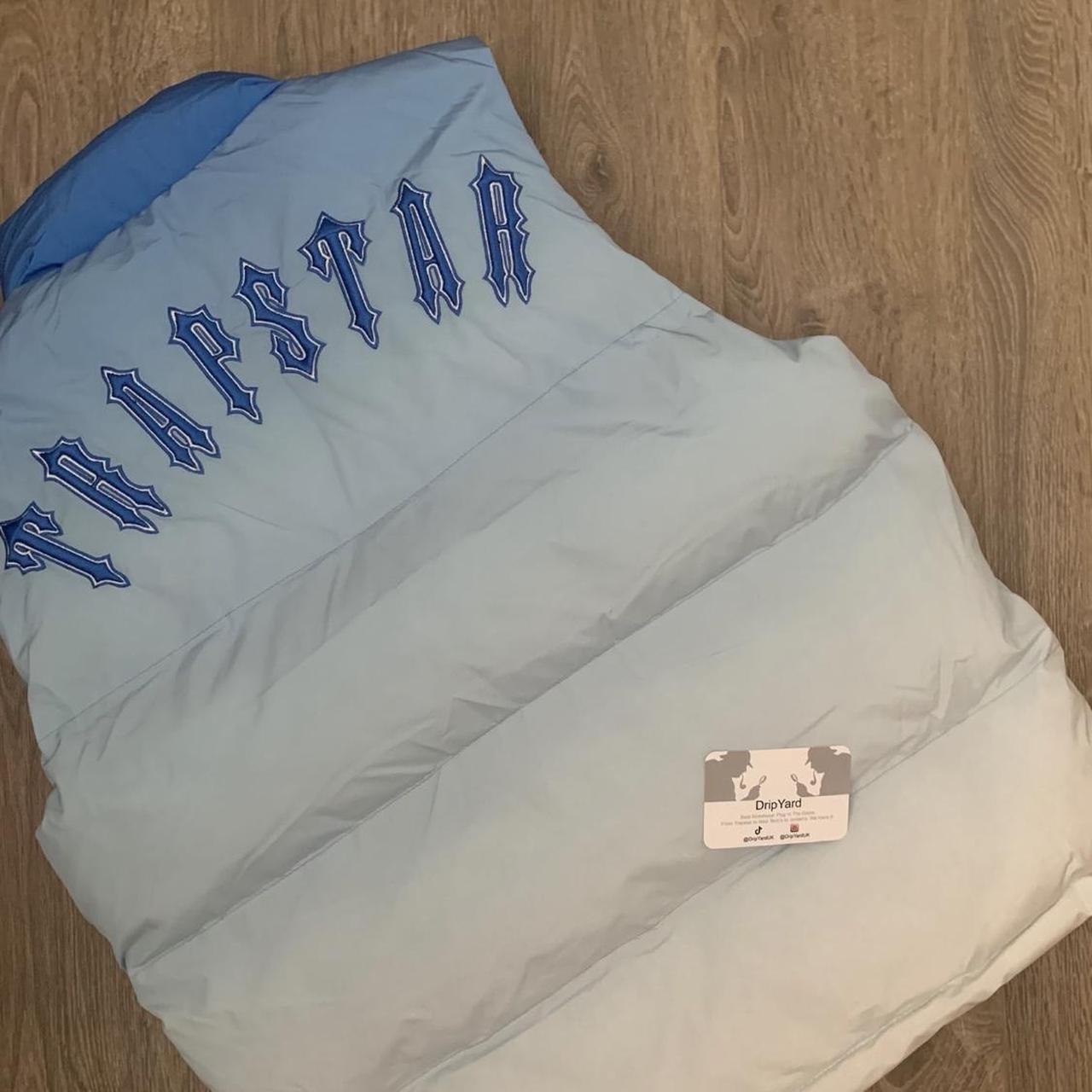 Trapstar Irongate T Badge Gilet - Ice Blue Size Medium - Depop