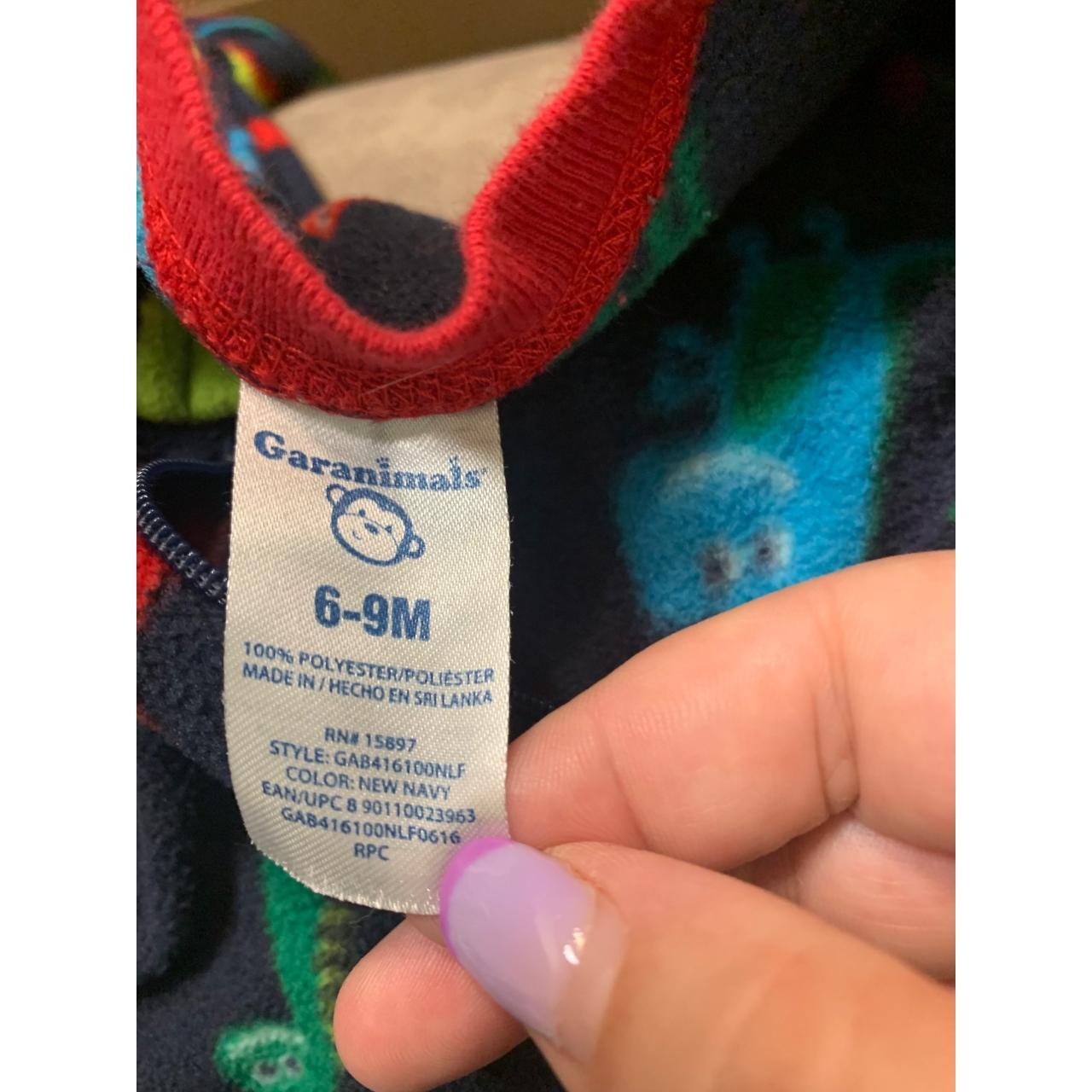 Garanimals Dinosaur Fleece Pajamas Baby Boy Size 6-9... - Depop