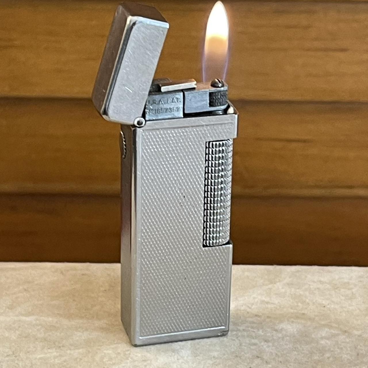 Dunhill rollagas lighter silver classic barley... - Depop