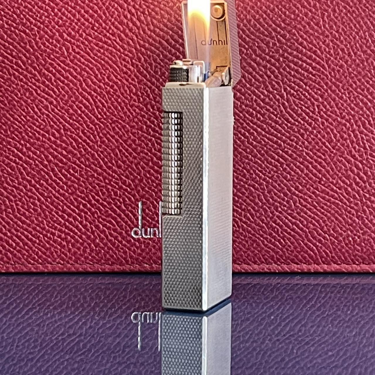 Dunhill rollagas lighter silver classic barley... - Depop