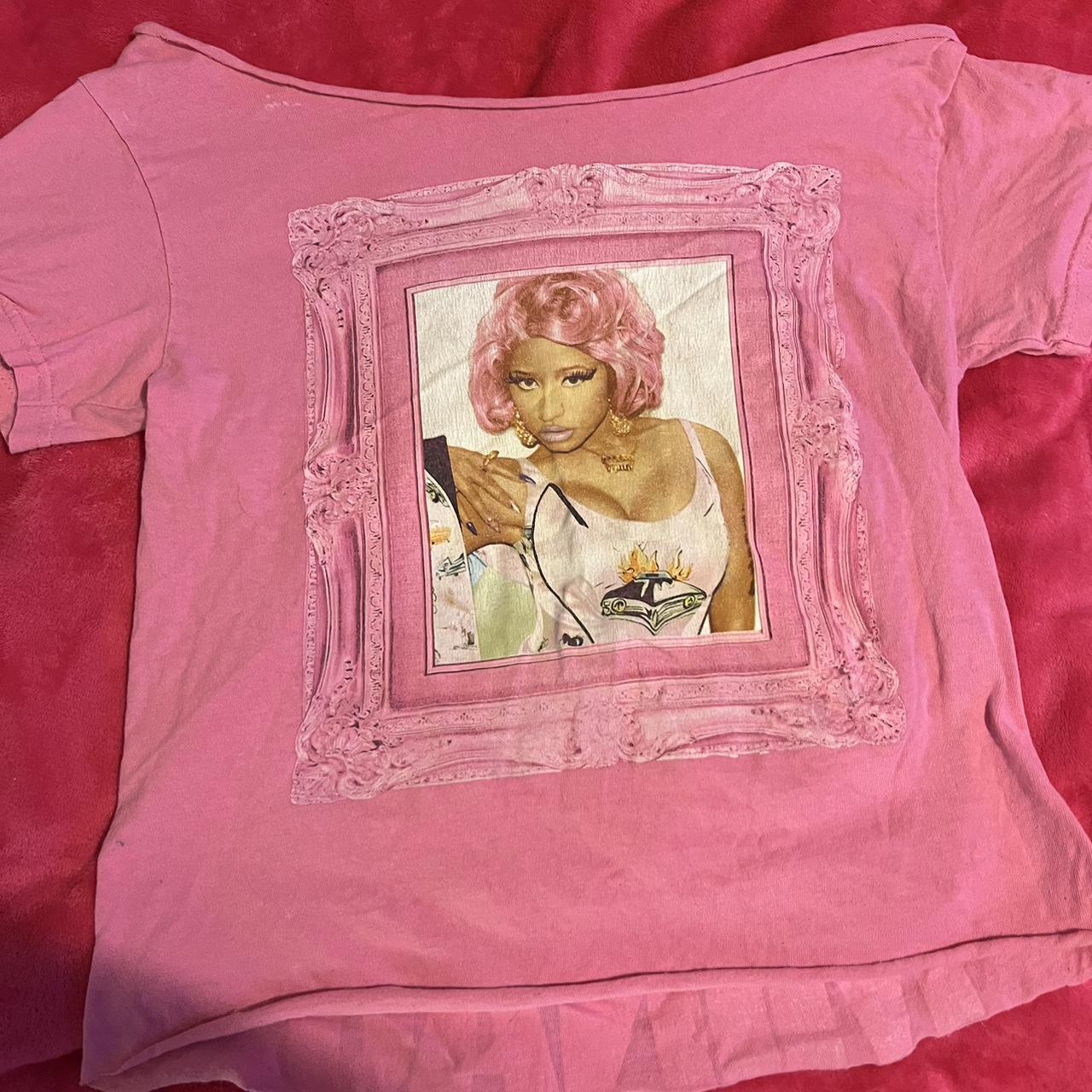 nicki minaj merch cropped collar cropped shirt - Depop