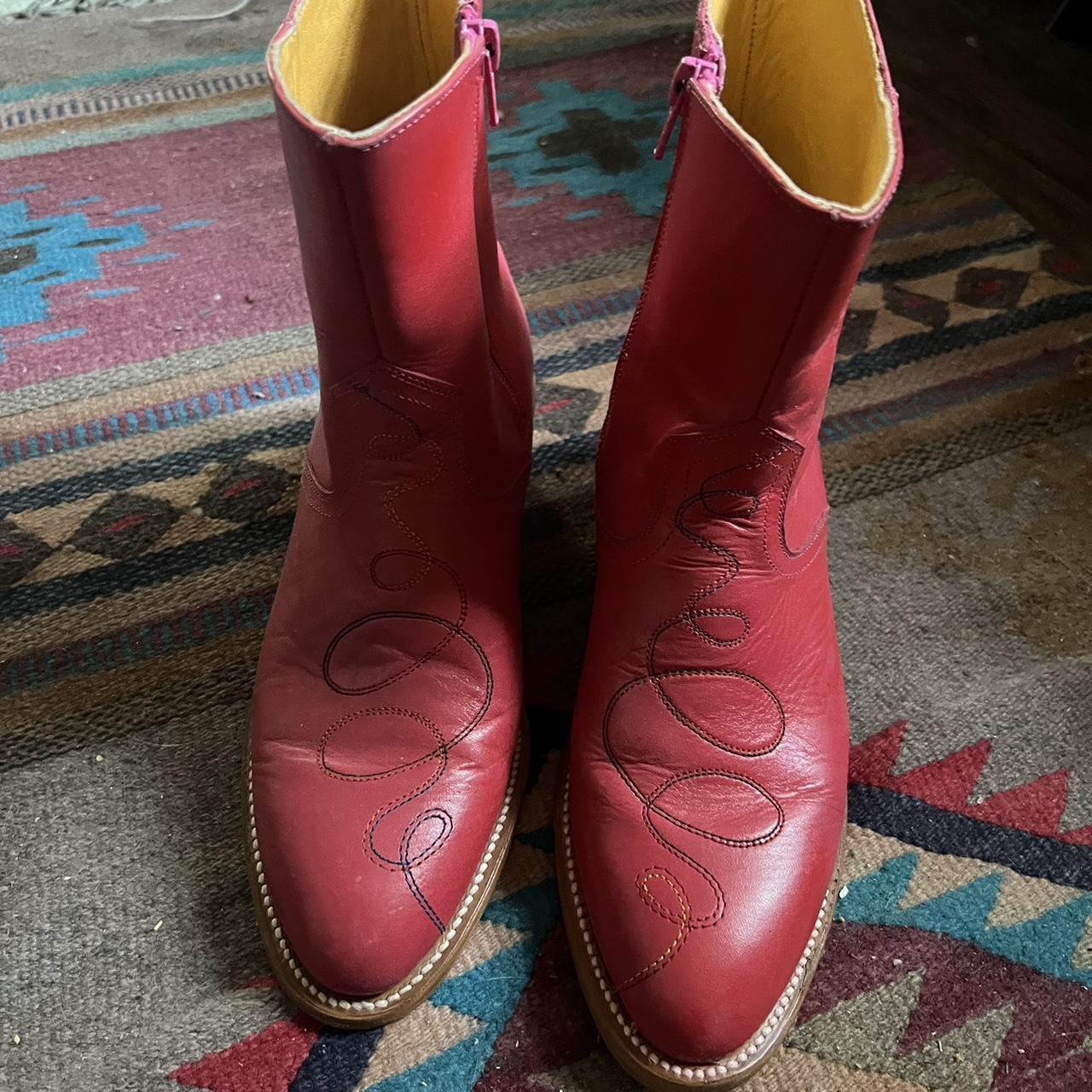 Women's Red Boots | Depop