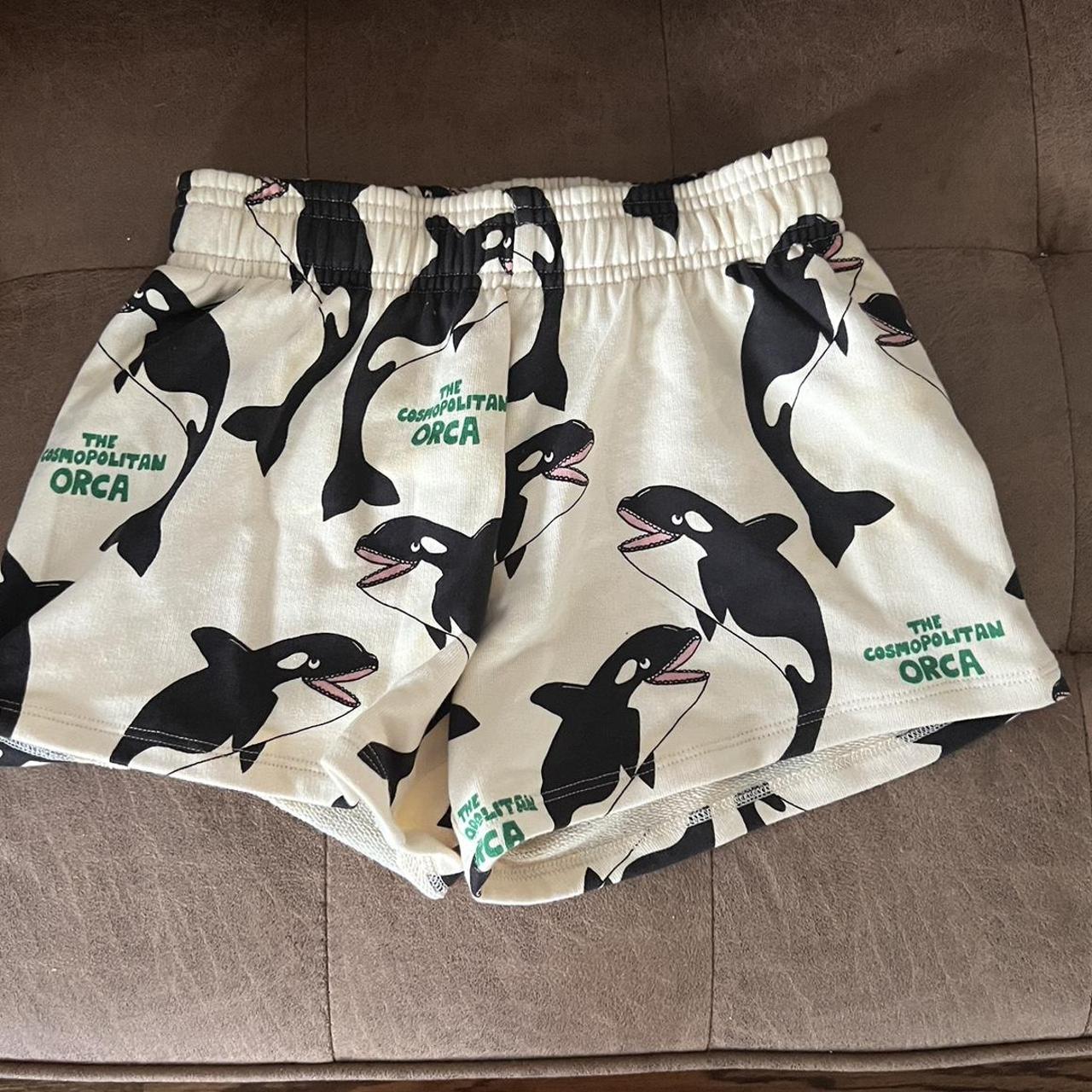 Mini Rodini brand orca shorts size 6/7 years (run... - Depop