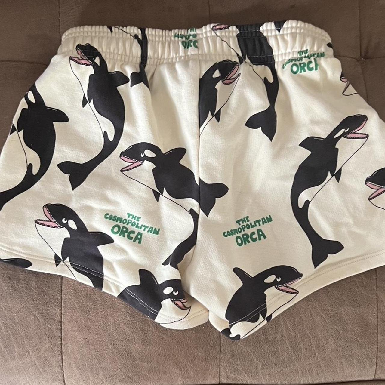 Mini Rodini brand orca shorts size 6/7 years (run... - Depop