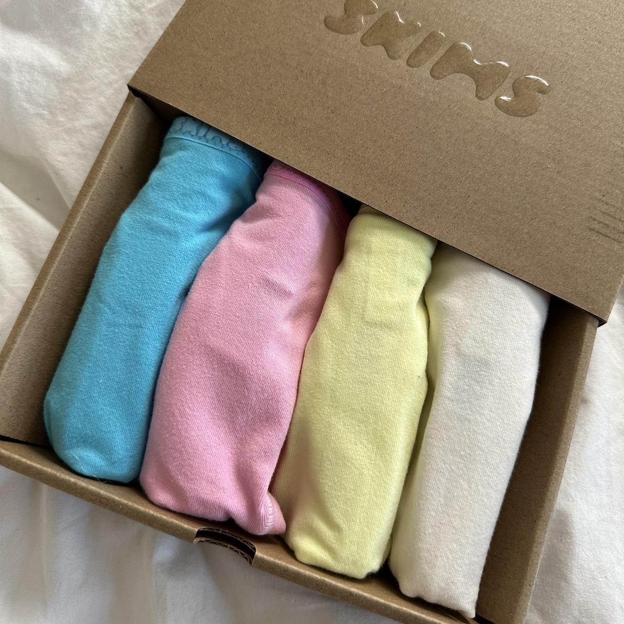 NEW IN BOX — SKIMS high waist cotton logo dipped... - Depop