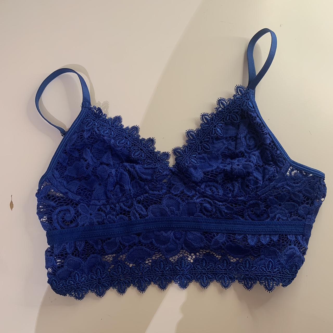 Shien small blue lace top Would fit 6or8 💞 #shien... - Depop